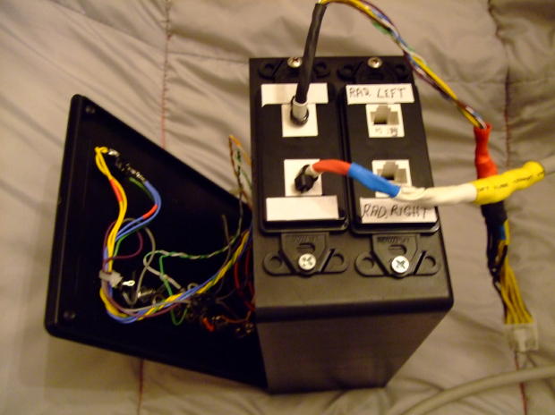 SO2R box - Radio side view